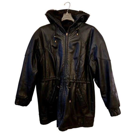 Charles Klein | Jackets & Coats | Vintage Charles Klein Black Leather ...